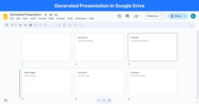 Instantly Generate Google Slides from Sheets!
